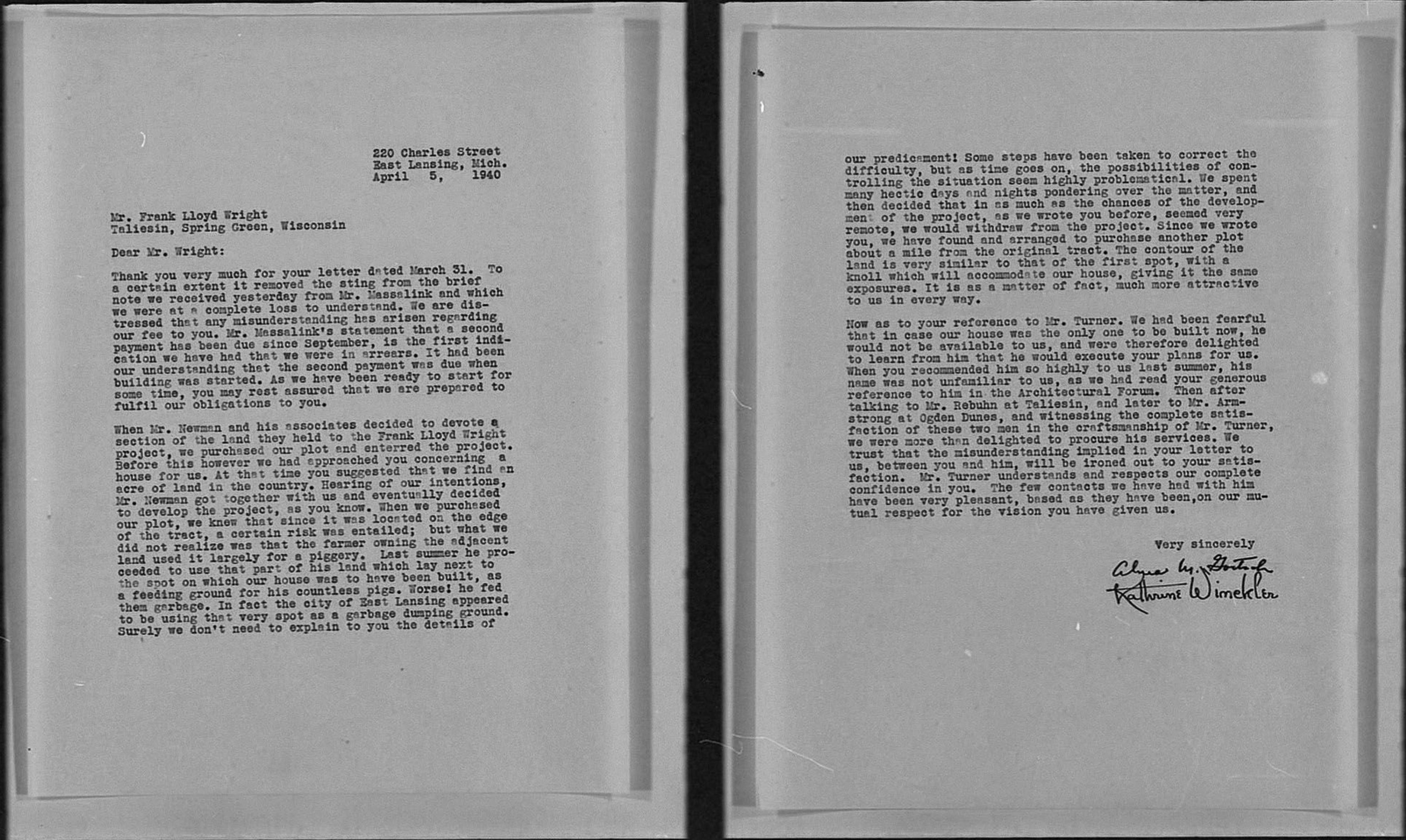 History — Goetsch–Winckler House by Frank Lloyd Wright